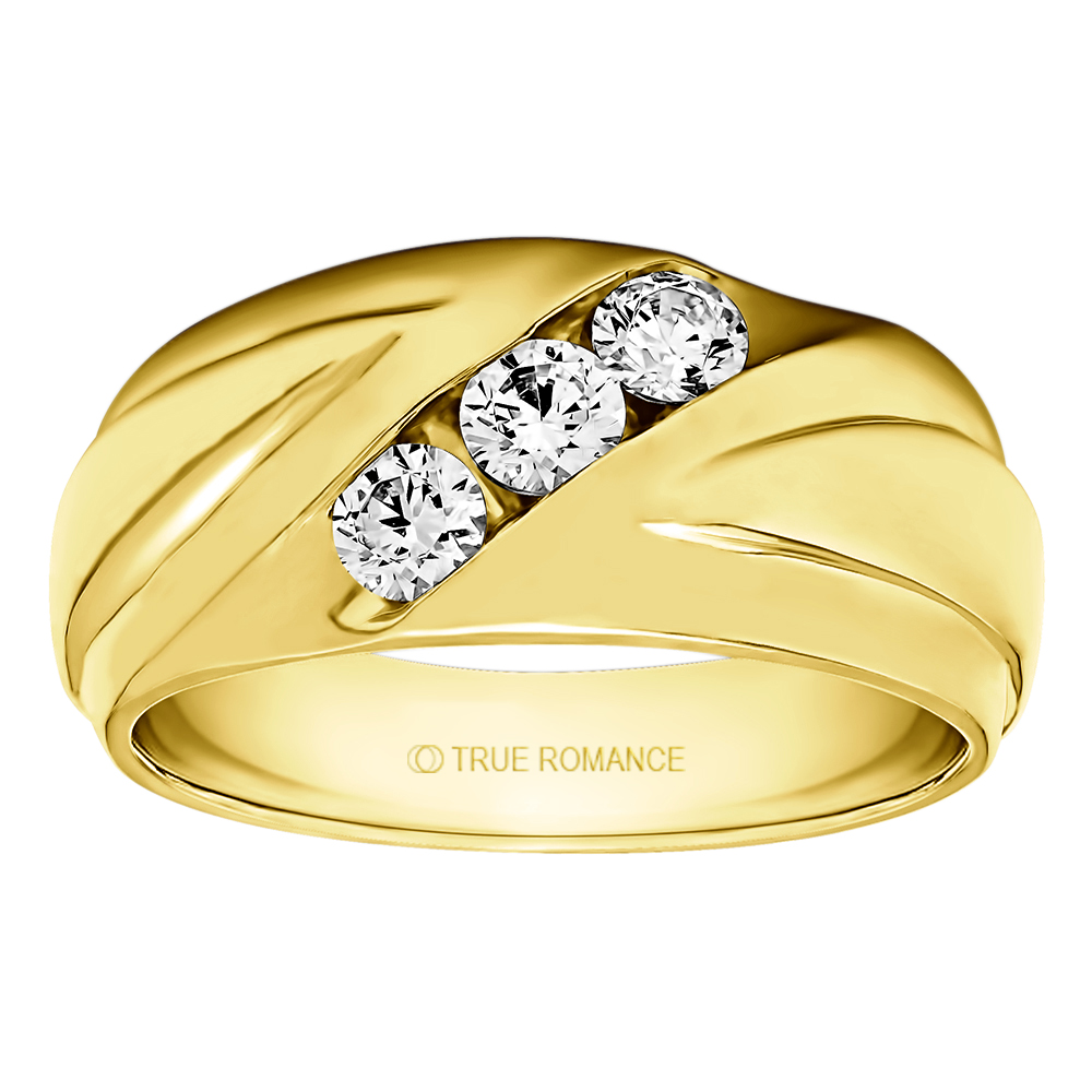 14K Gold Mens Ring - GR064TT-F