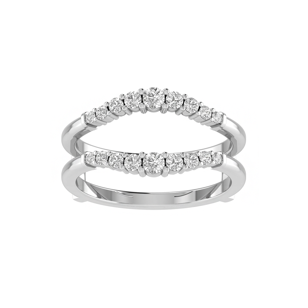 14K White Gold Ring Guard - RG286/H