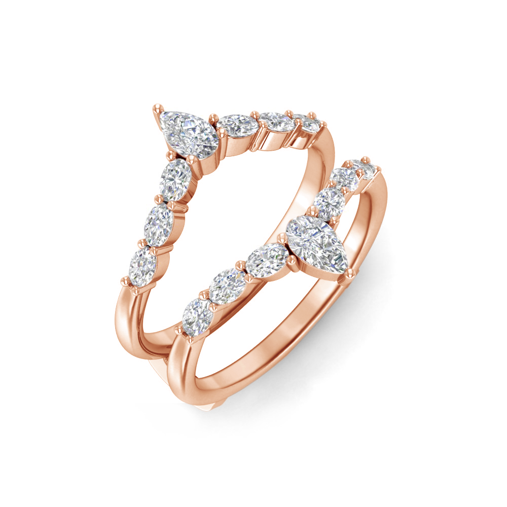 14K Rose Gold Ring Guard - RG434/K-RG