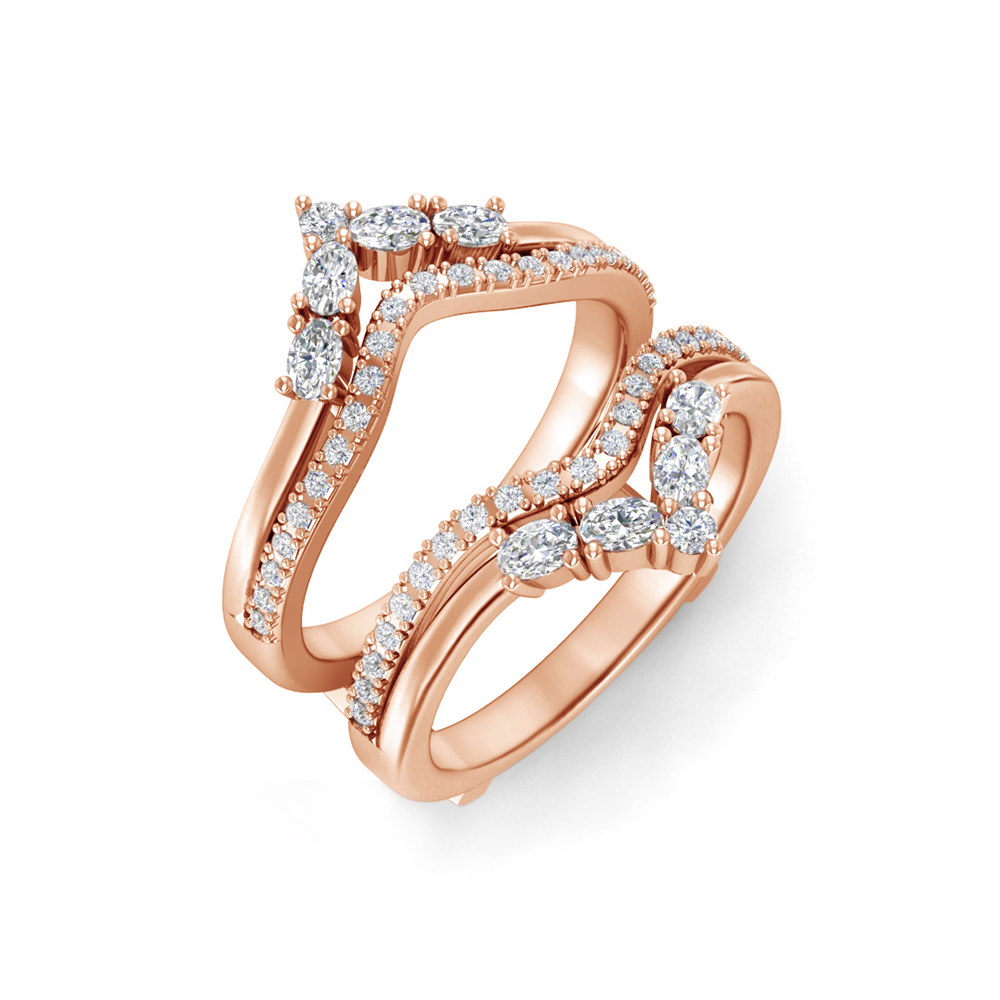 14K Rose Gold Ring Guard - RG436/I-RG