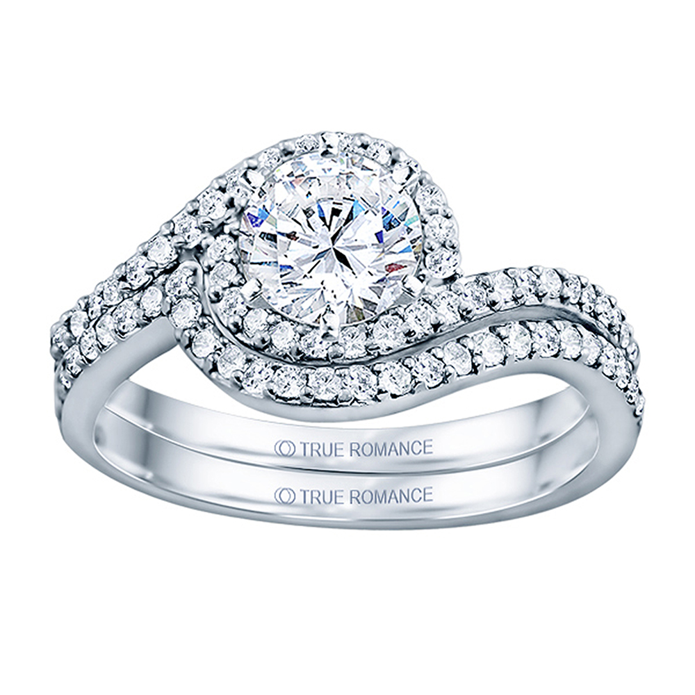 14K White Gold Rm1427-14k White Gold Infinity Engagement Ring - RM1427-J8