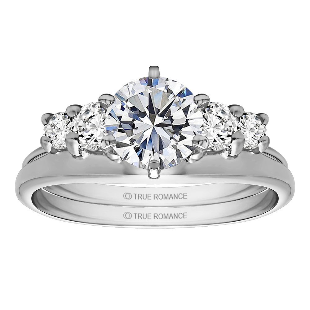 14K White Gold Solitaire Ring Wrap/Enhancer - RW100-G