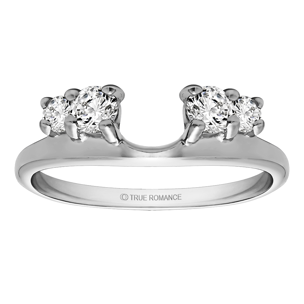 14K White Gold Solitaire Ring Wrap/Enhancer - RW100-G