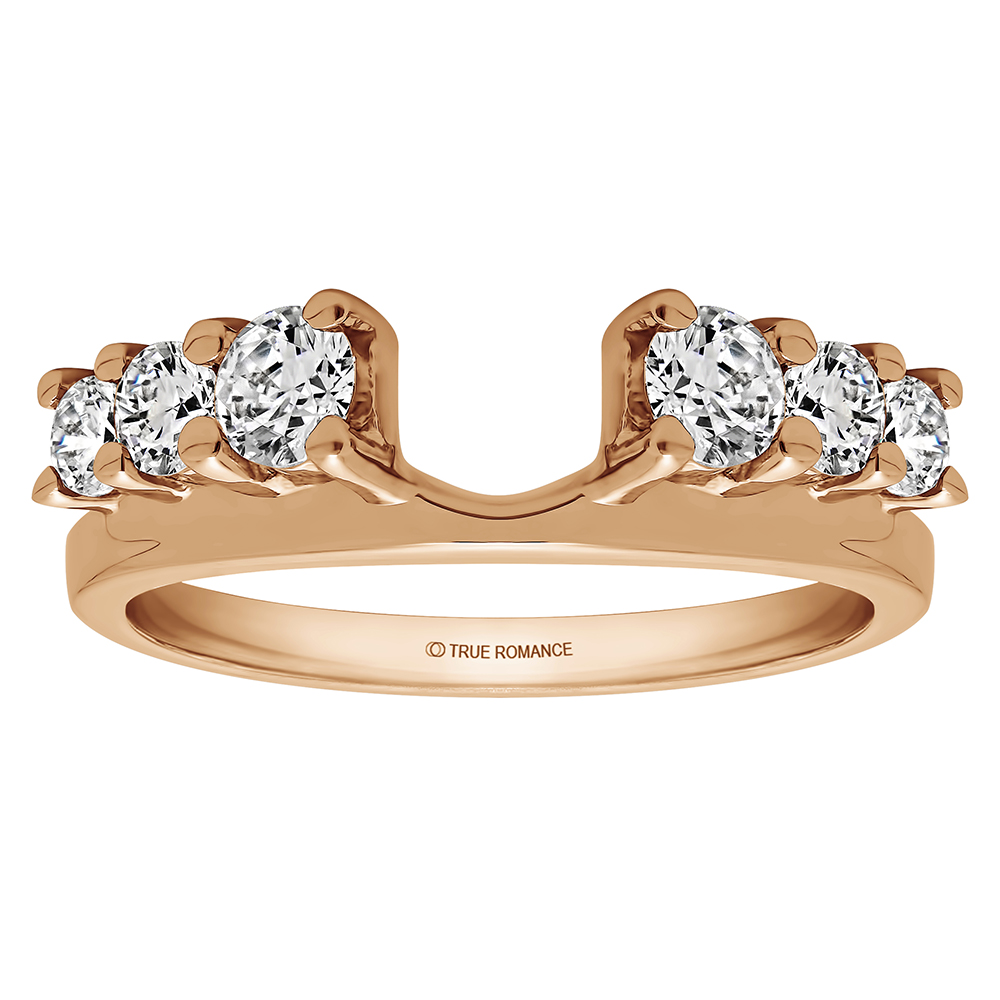 14K White Gold Solitaire Ring Wrap/Enhancer - RW102-E