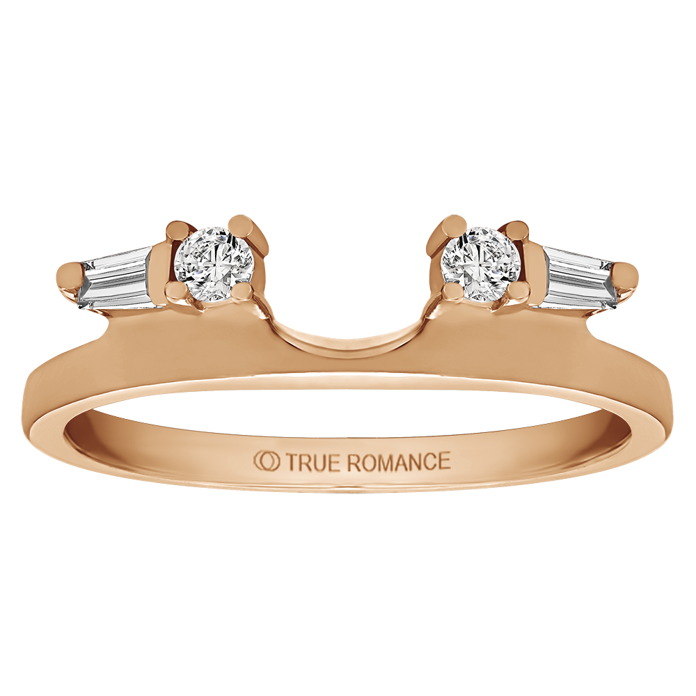 14K White Gold Solitaire Ring Wrap/Enhancer - RW160-E