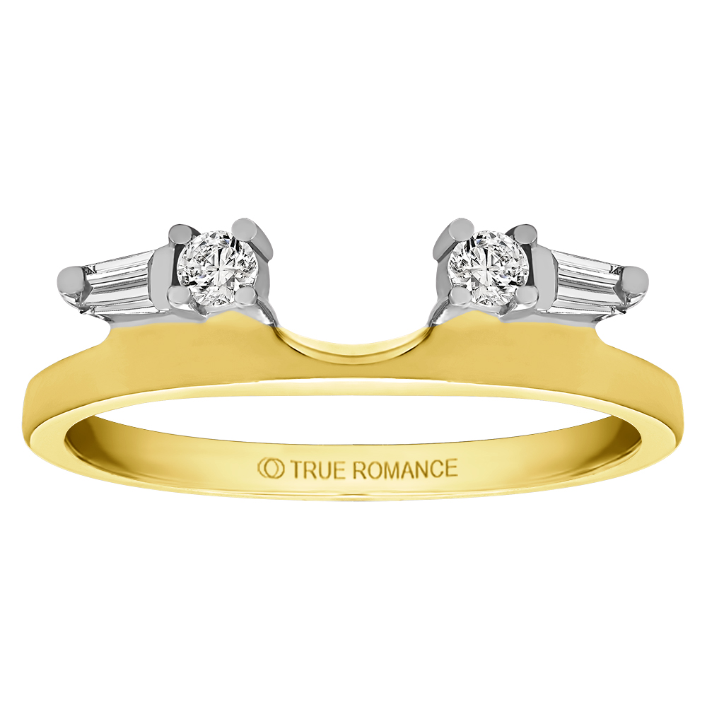 14K White Gold Solitaire Ring Wrap/Enhancer - RW160-E