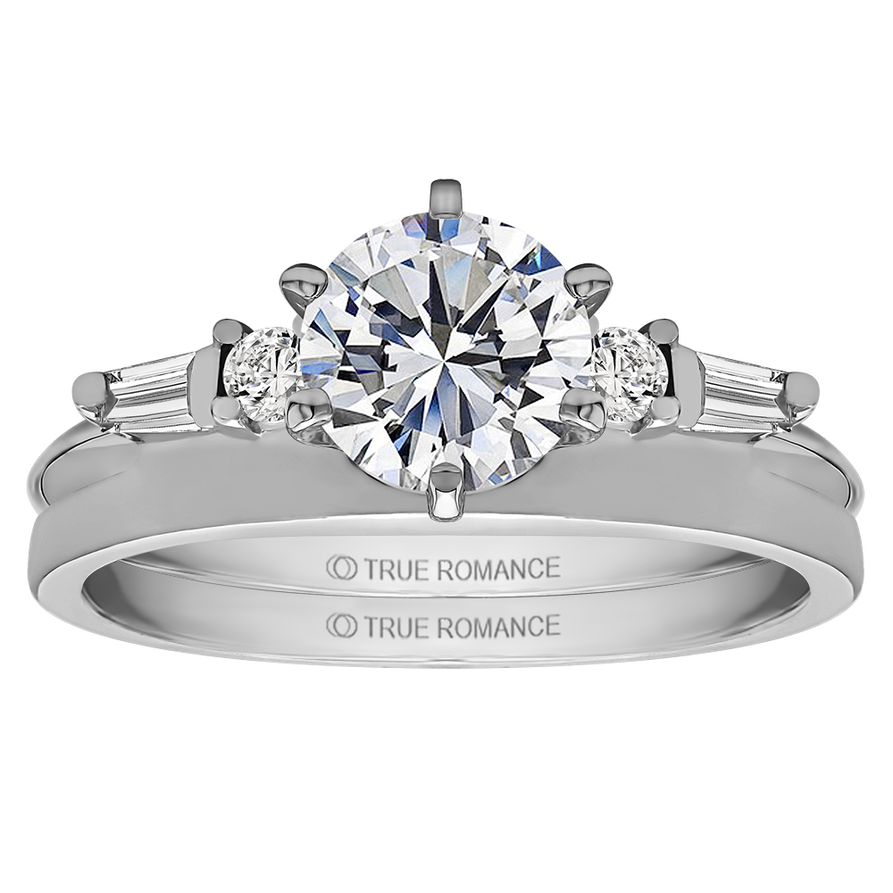 14K White Gold Solitaire Ring Wrap/Enhancer - RW160-E