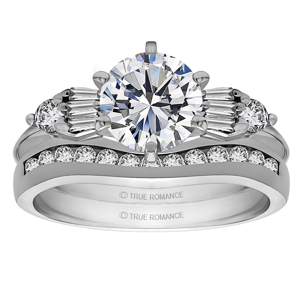 14K White Gold Solitaire Ring Wrap/Enhancer - RW300-E