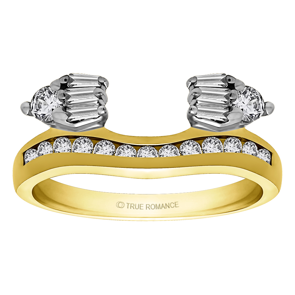 14K White Gold Solitaire Ring Wrap/Enhancer - RW300-G