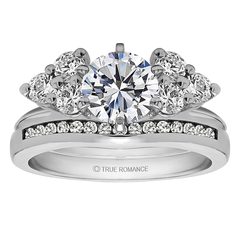 14K White Gold Solitaire Ring Wrap/Enhancer - RW342-E