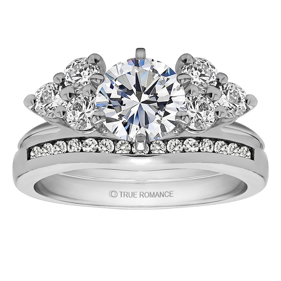 14K White Gold Solitaire Ring Wrap/Enhancer - RW342-H