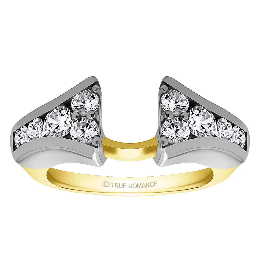 14K White Gold Solitaire Ring Wrap/Enhancer - RW691-H