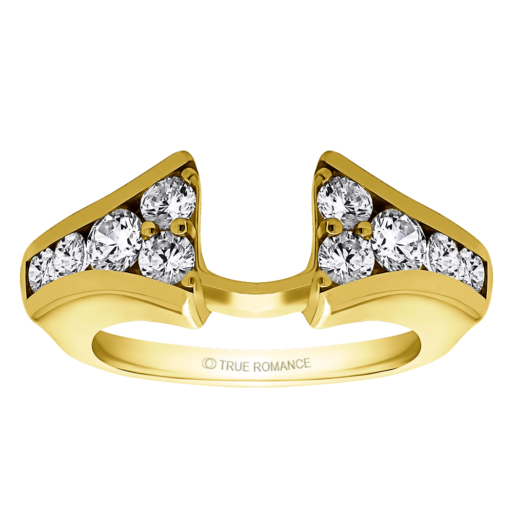 14K White Gold Solitaire Ring Wrap/Enhancer - RW691-H