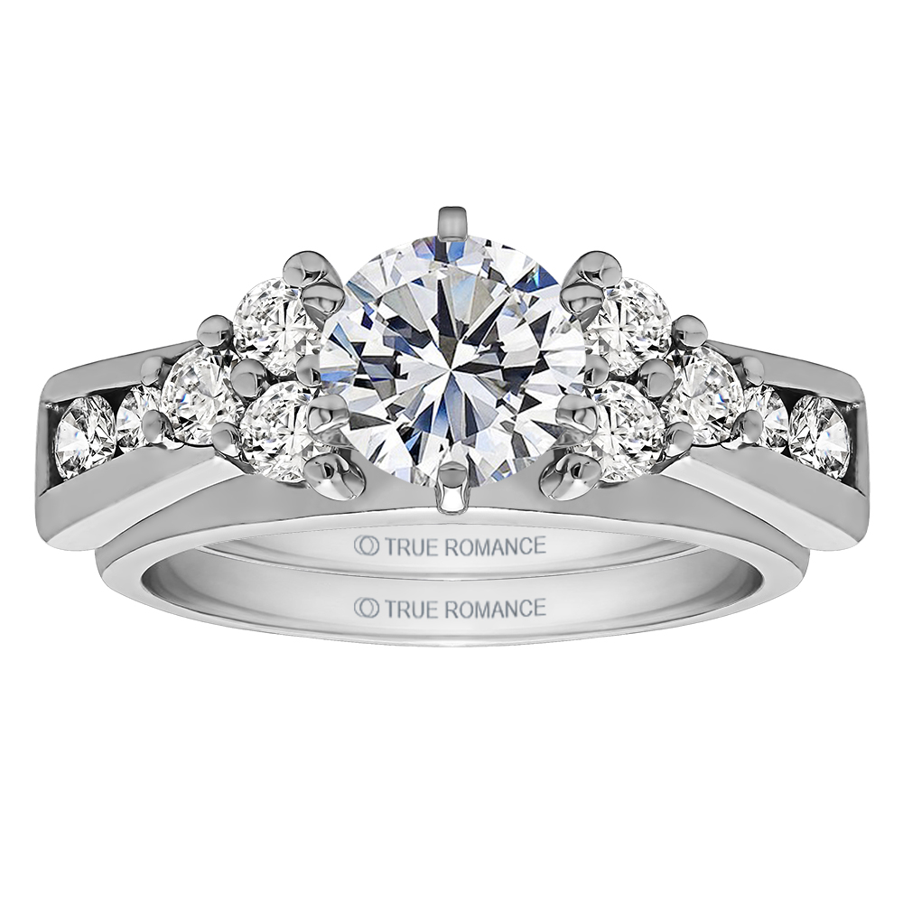 14K White Gold Solitaire Ring Wrap/Enhancer - RW800TT-J