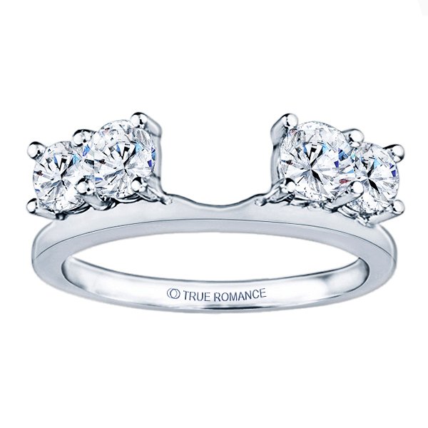 14K White Gold Solitaire Ring Wrap/Enhancer - RW032-G